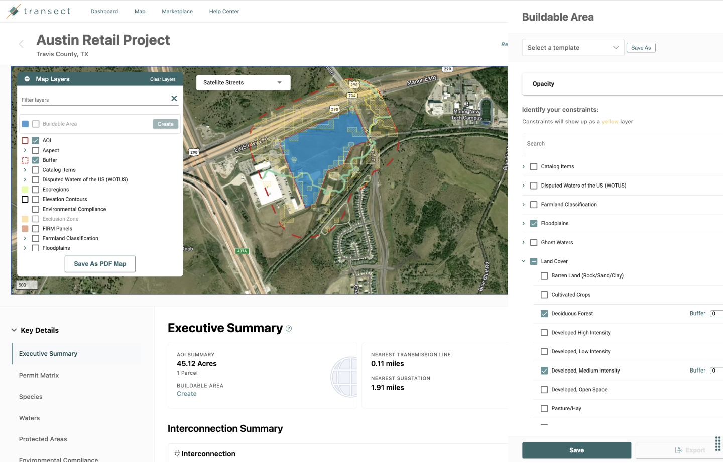 Real Estate Development Due Diligence Software | Transect