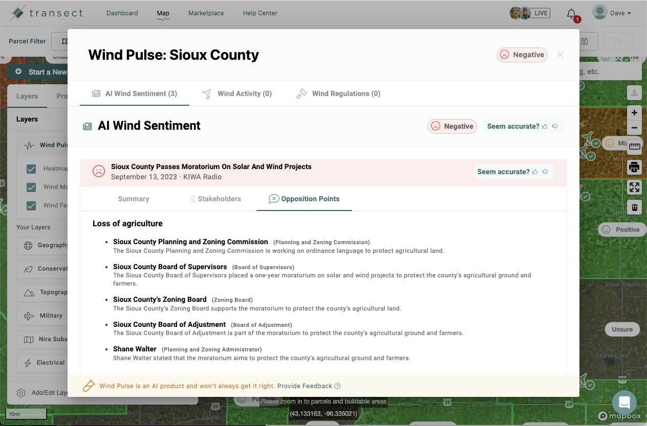 New Features & Tools for Energy Projects - Transect