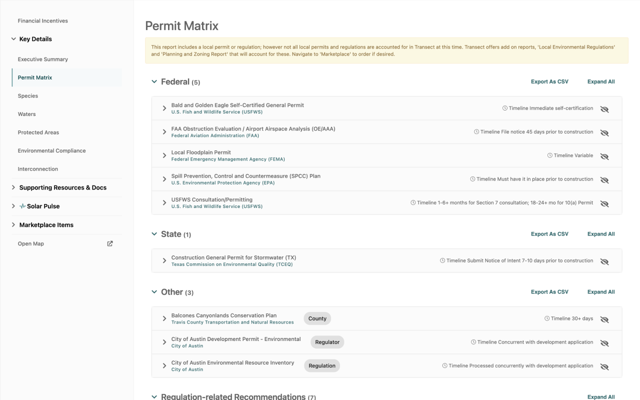 Environmental Due Diligence Software Solutions | Transect
